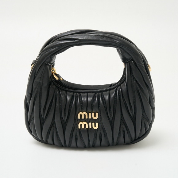 Miu Miu | Bags | Miu Miu Wonder Matelass Leather Hobo Mini Shoulder Bag ...